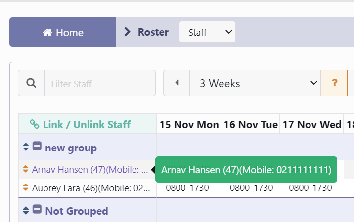 Roster FAQ