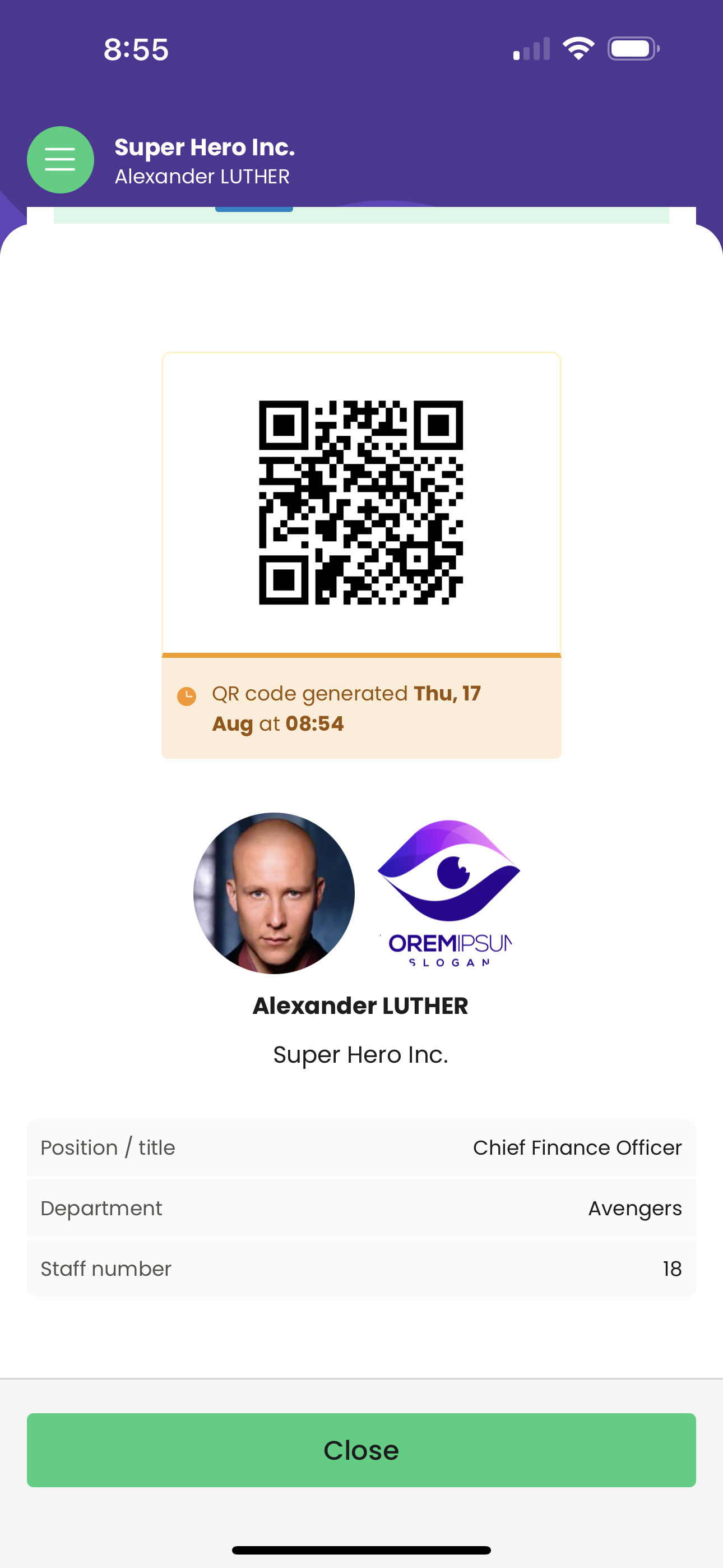 QR Code-Ready People App