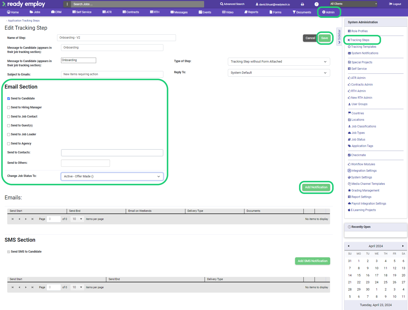 Components of a Self-Service Project (Onboarding)