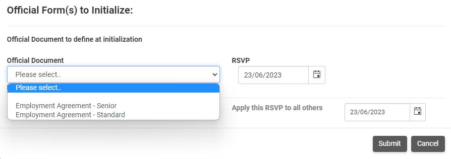 Editing a Self Service Project (Onboarding)