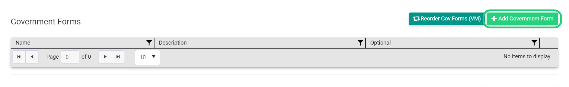 Editing a Self Service Project (Onboarding)