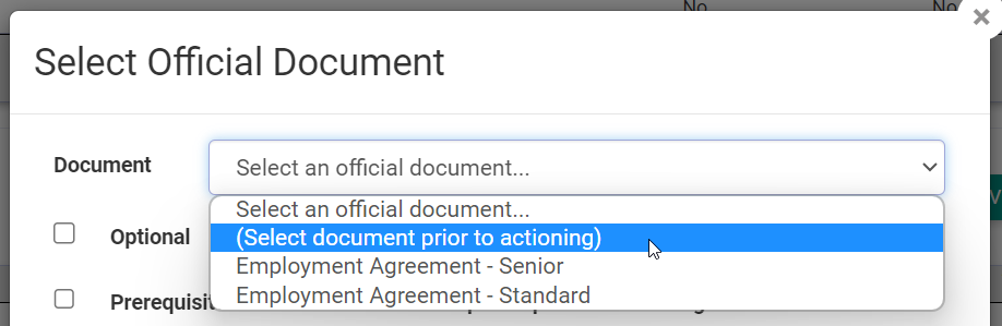 Editing a Self Service Project (Onboarding)