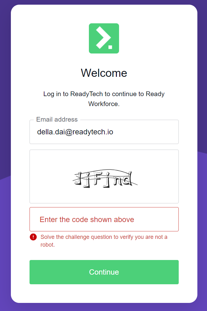Ready Workforce Log in and Password Management - All Users
