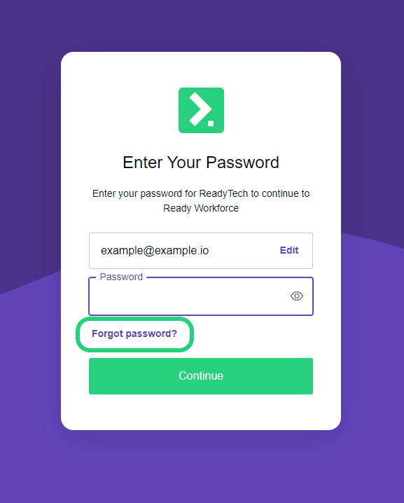 Ready Workforce Log in and Password Management - All Users