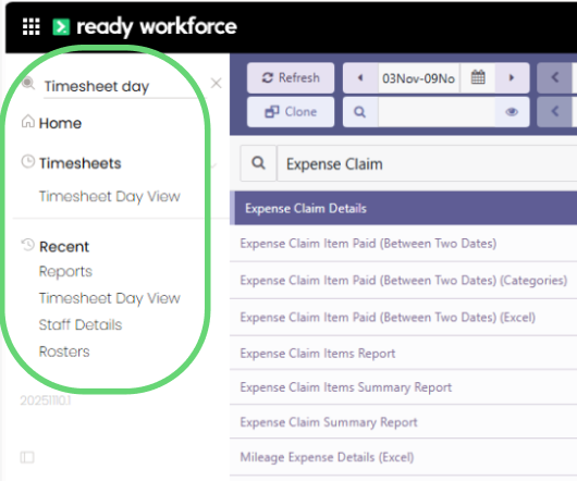 Ready Workforce Product Release 13/11/2025